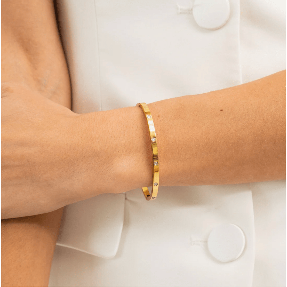 Brenda Grands Chapel Diamond Bangle – Karadise Boutique